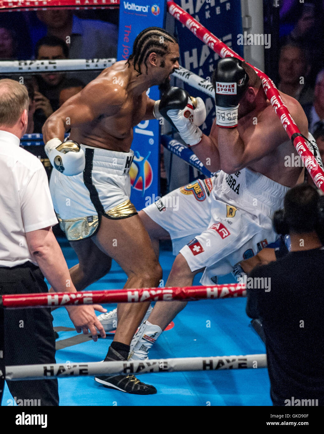 David Haye and Arnold Gjerjaj heavyweight boxing bout in London’s O2 ...