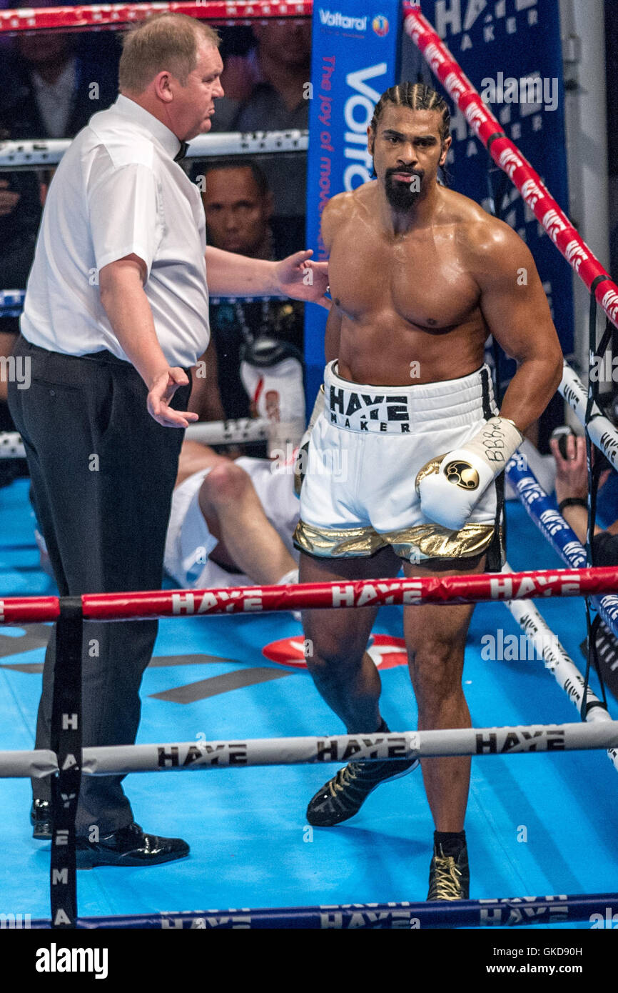 David Haye and Arnold Gjerjaj heavyweight boxing bout in London’s O2 ...