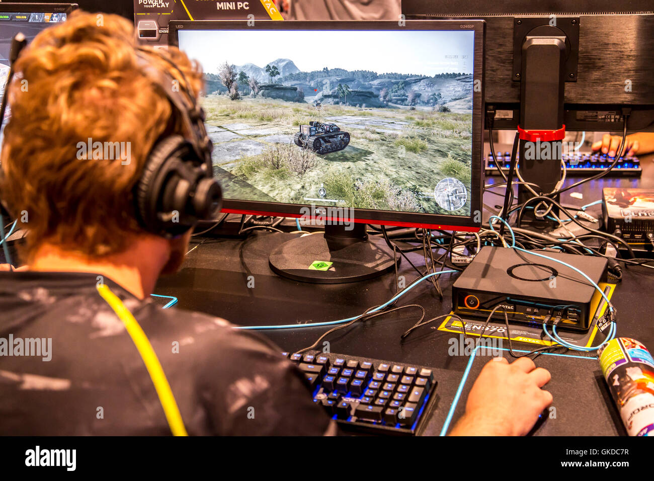 Gamescom 2016, computer games fair in Cologne, Germany Stock Photo - Alamy