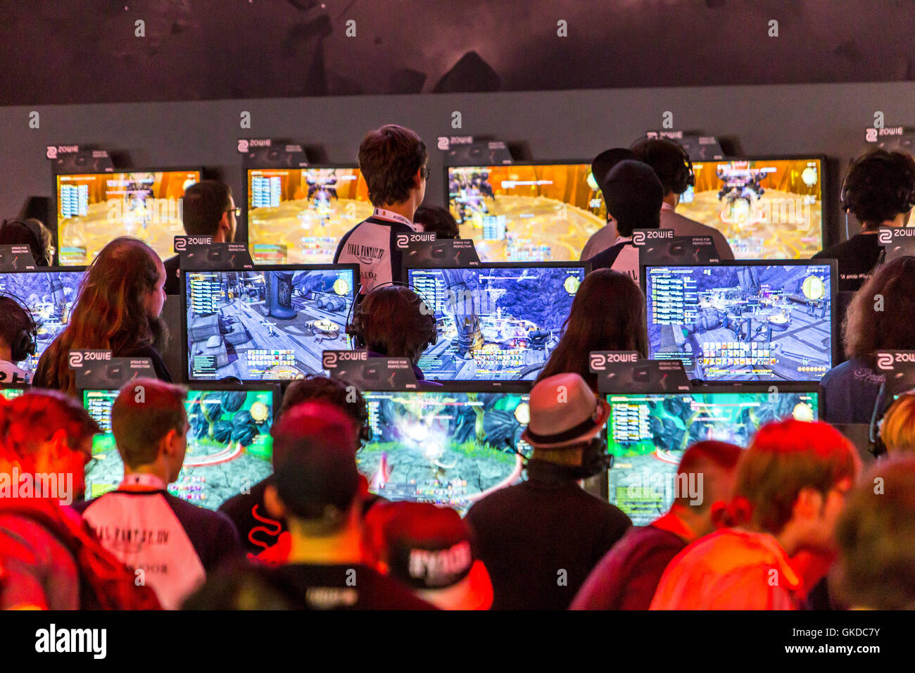Gamescom 2016, computer games fair in Cologne, Germany Stock Photo - Alamy