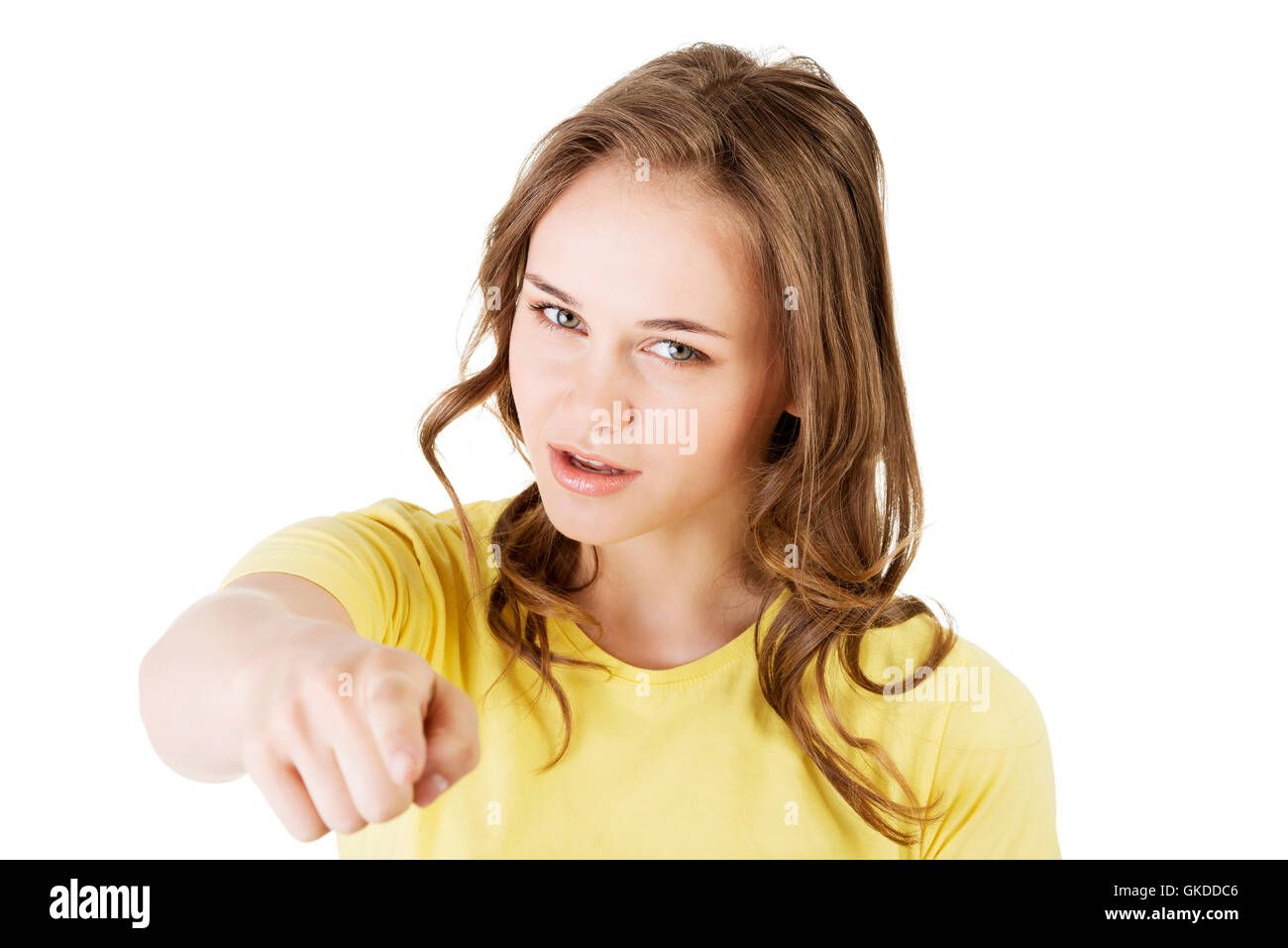 Angry woman and pointing hi-res stock photography and images - Alamy