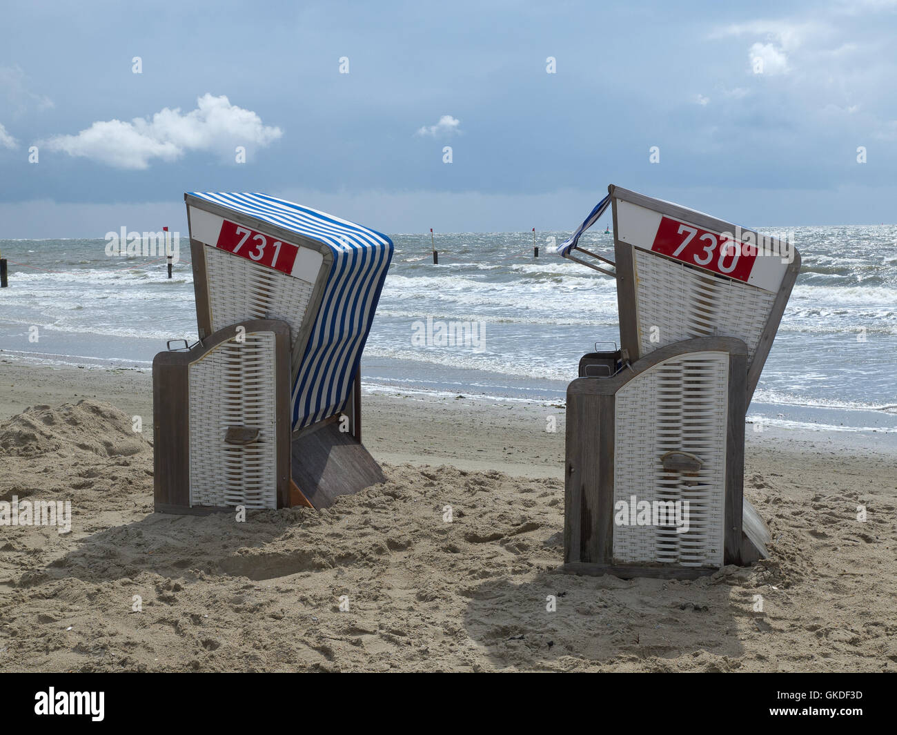 the beach of the german island of norderney Stock Photo - Alamy