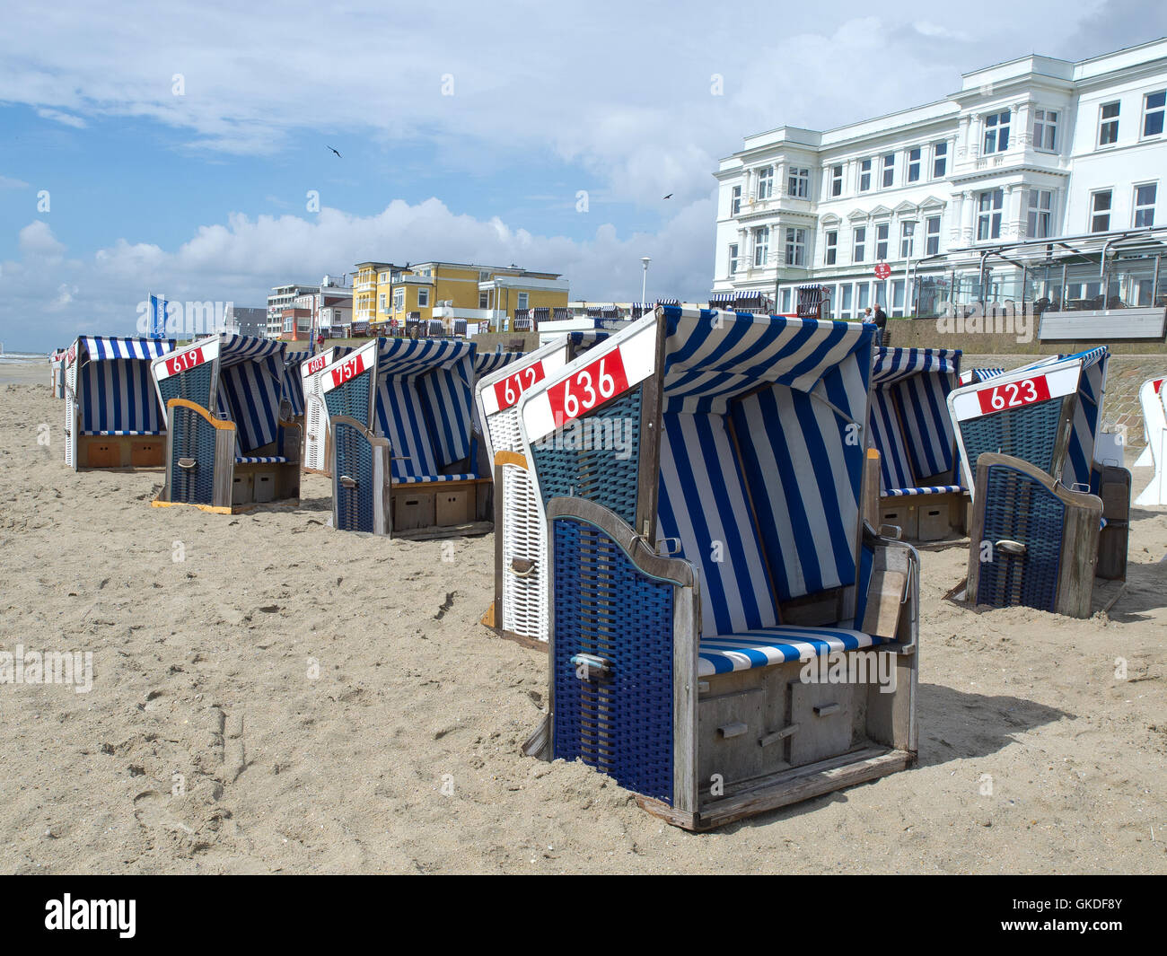 the beach of the german island of norderney Stock Photo - Alamy