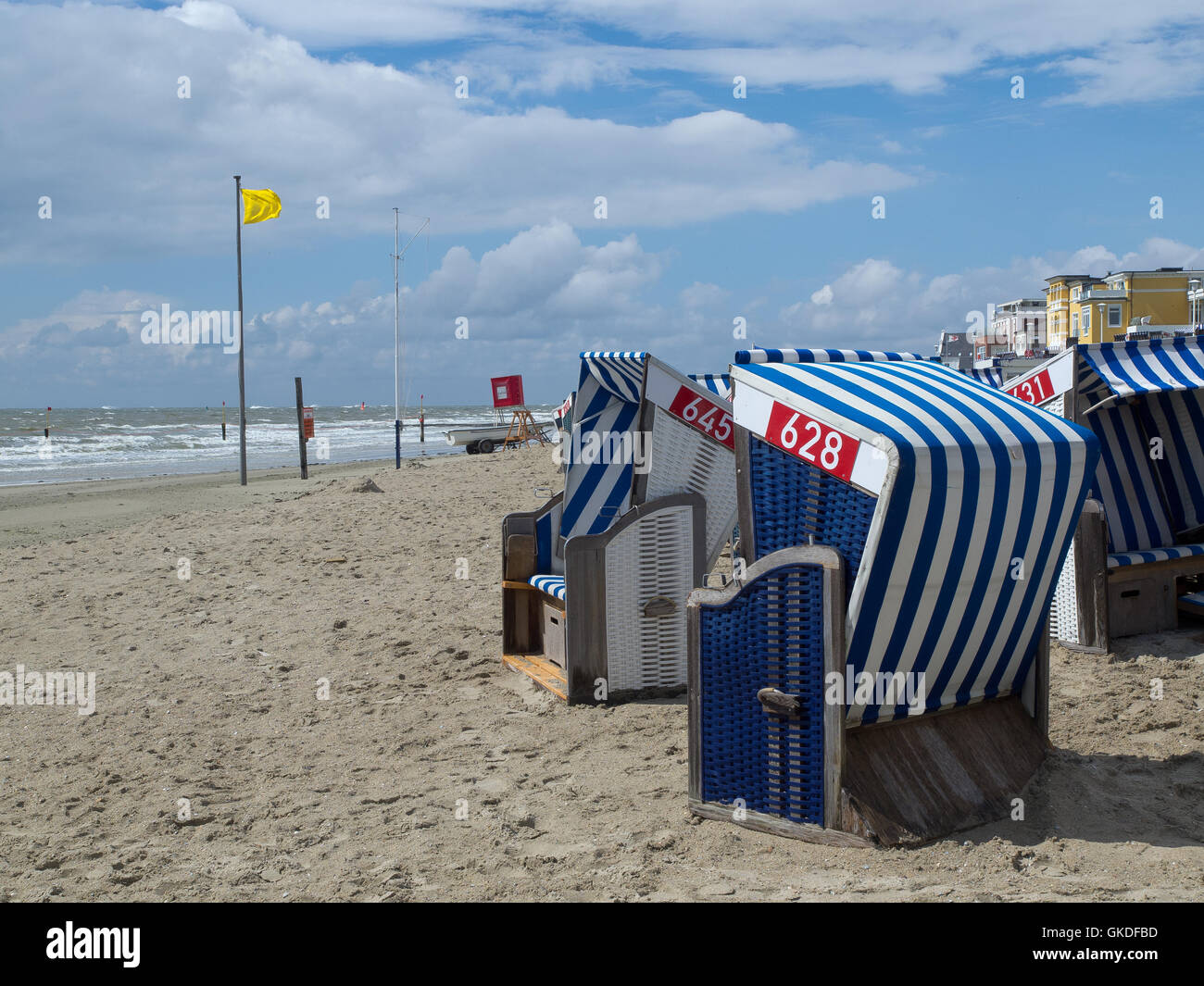 the beach of the german island of norderney Stock Photo - Alamy