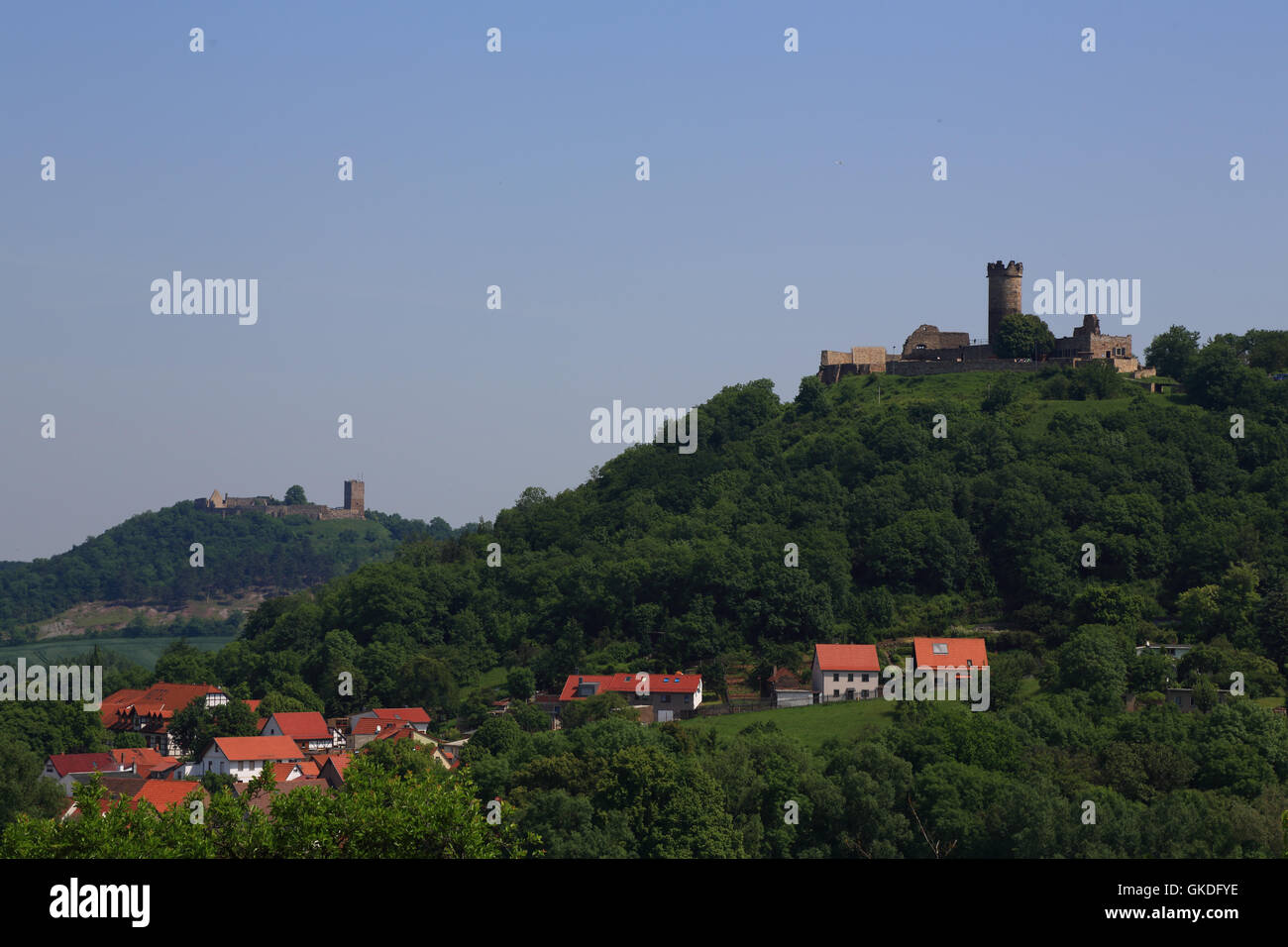 wanderslebener same and muhlburg in thuringia Stock Photo - Alamy