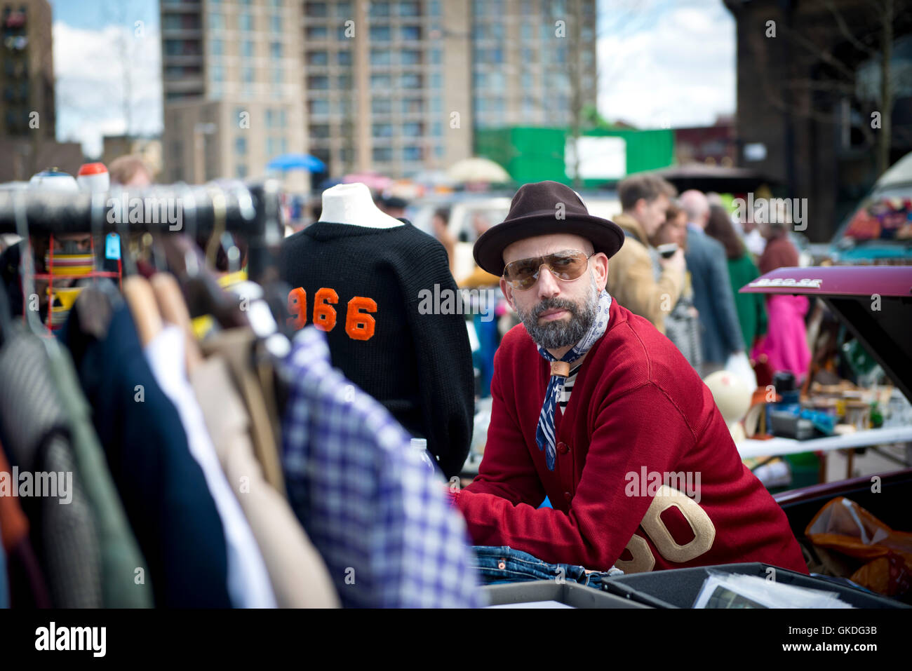 The Classic Car Boot Sale, Kings Cross, London 17/04/2016 Stock Photo ...