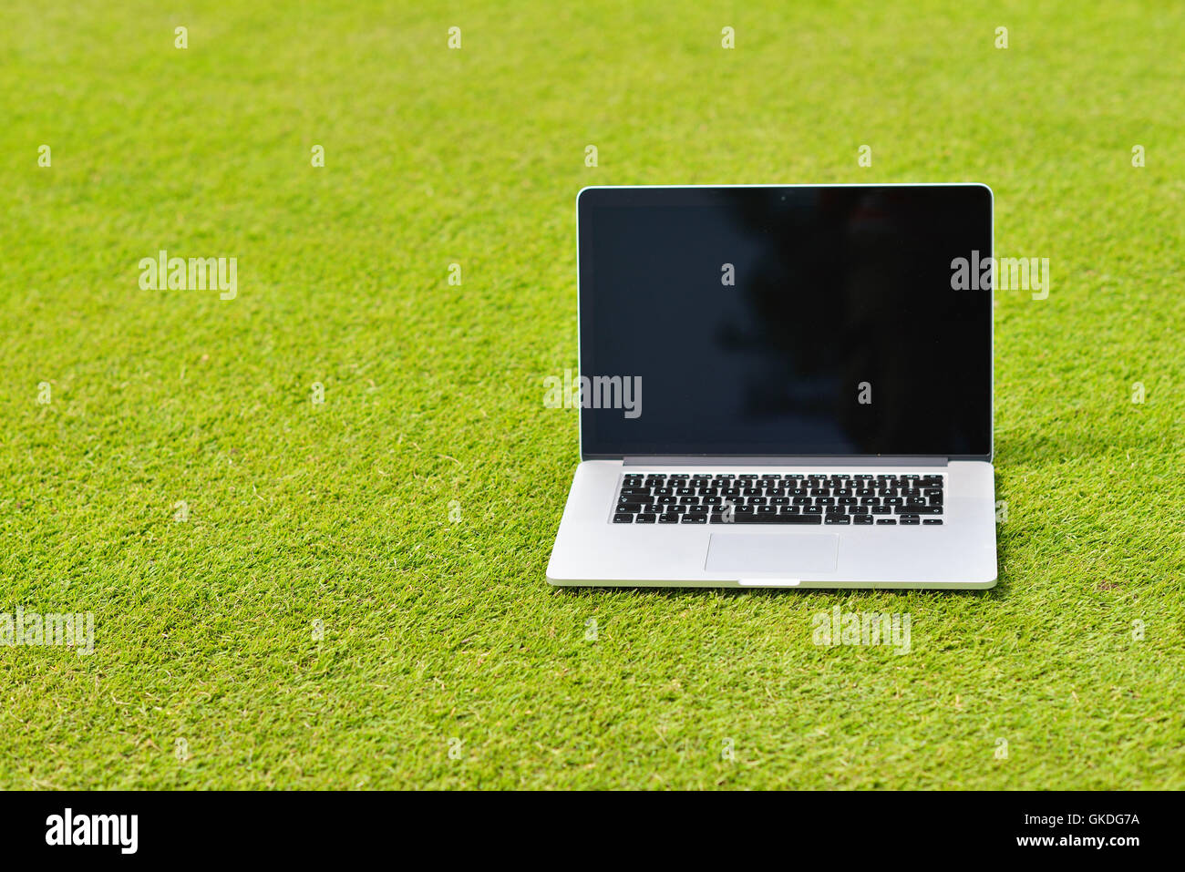 blue office laptop Stock Photo - Alamy