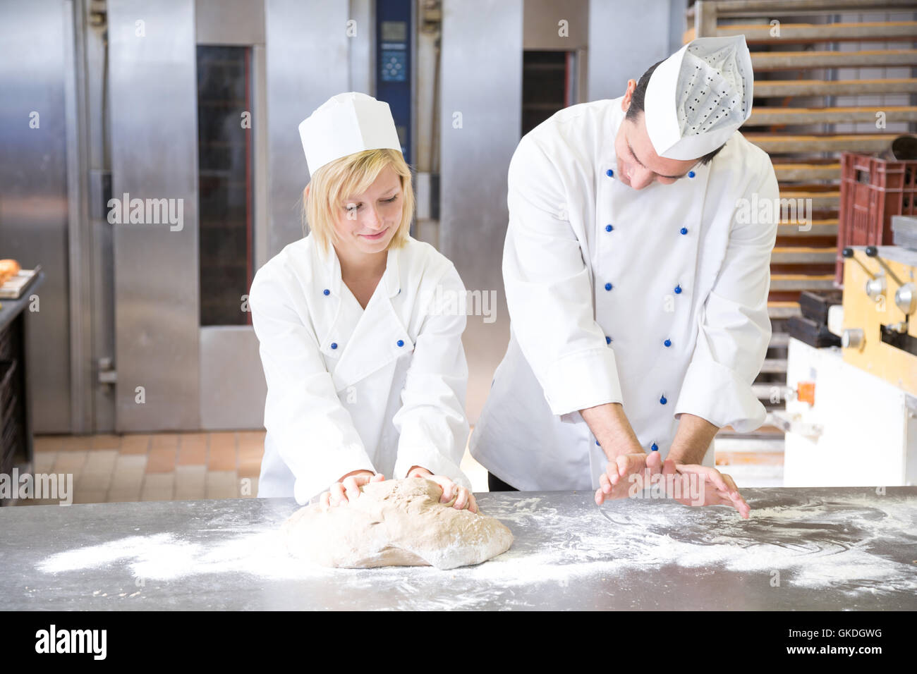 Man woman bakers bakery shop hi-res stock photography and images - Alamy