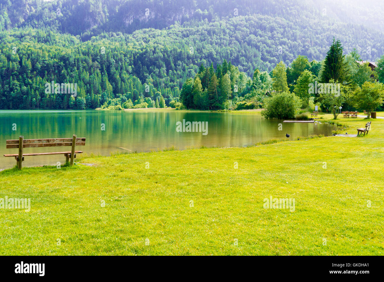 Mountain lake weissensee in hi-res stock photography and images - Alamy