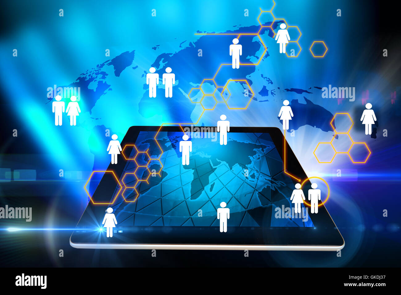 blue humans human beings Stock Photo - Alamy