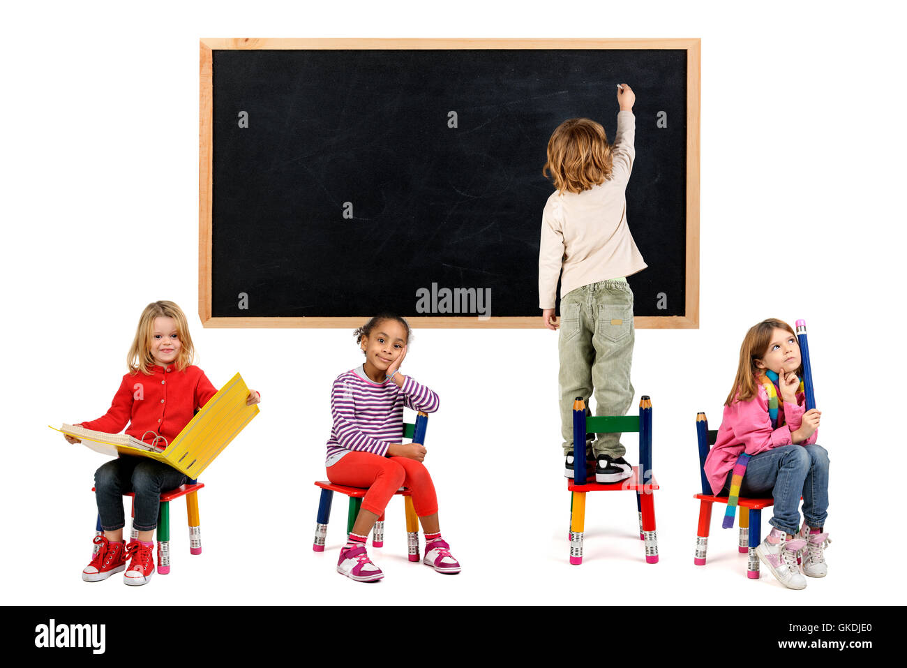 education students childhood Stock Photo - Alamy