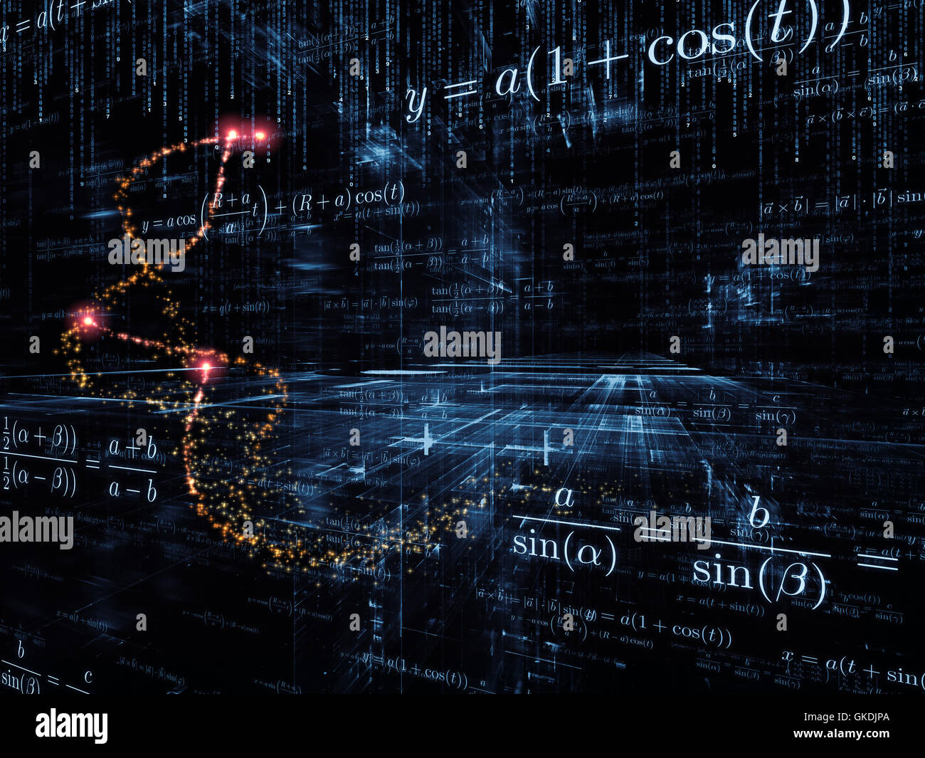 study blue calculation Stock Photo - Alamy