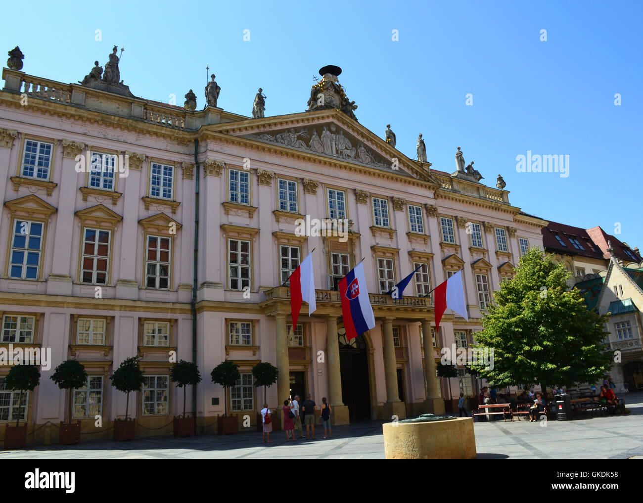 Historic buildings in the Old Town, Bratislava, Slovakia Stock Photo ...