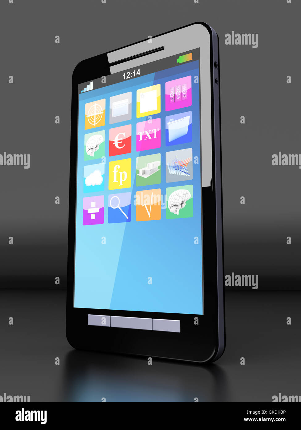 3d mobile phone app wifi hi-res stock photography and images - Alamy