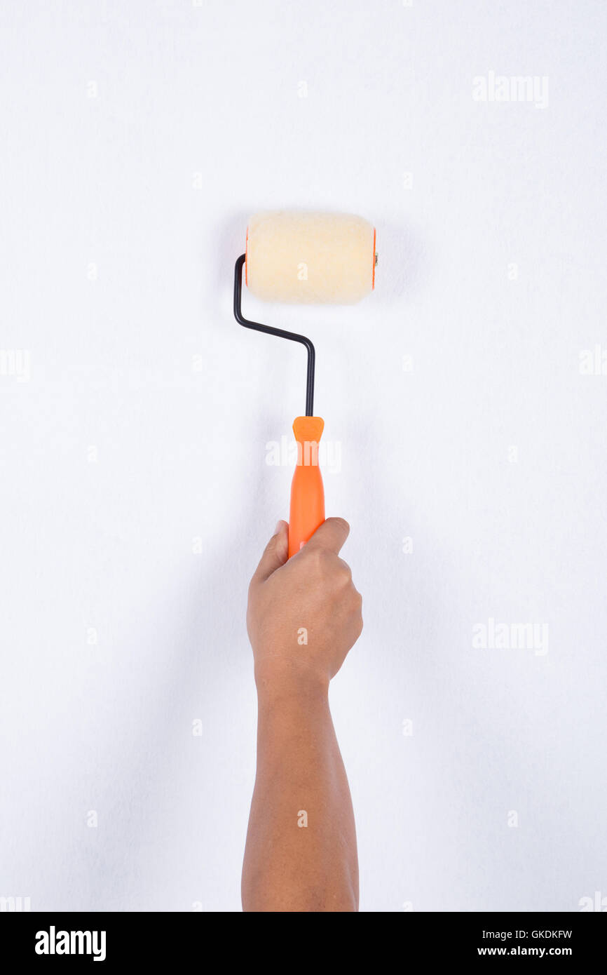 Painting roller hand hi-res stock photography and images - Alamy