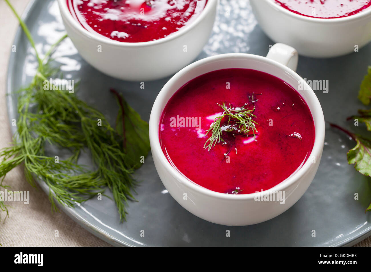 Traditional polish beetroot soup Stock Photo - Alamy