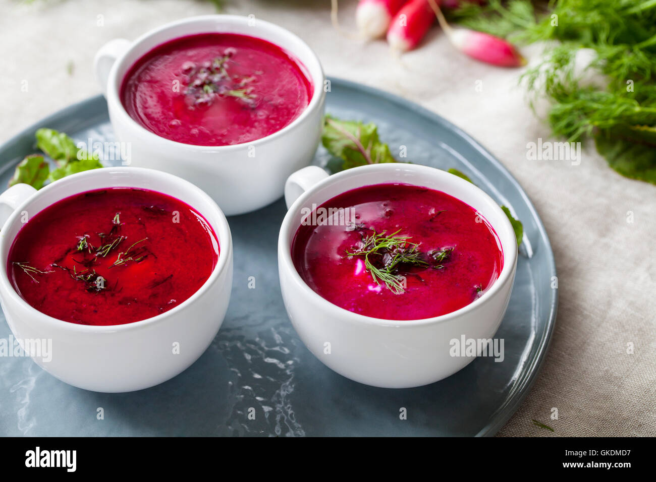 Traditional polish beetroot soup Stock Photo - Alamy