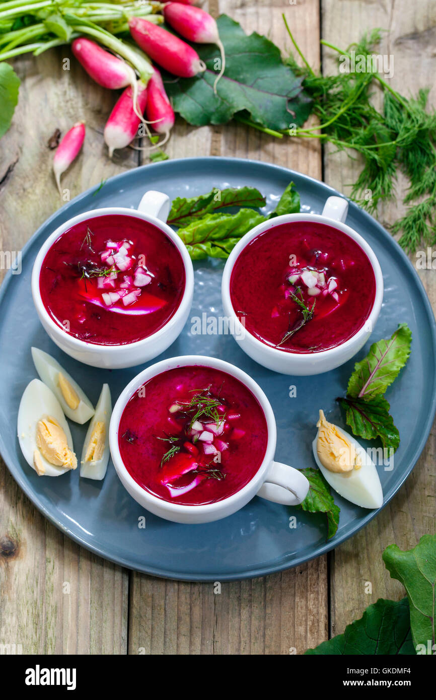 Traditional polish beetroot soup Stock Photo - Alamy