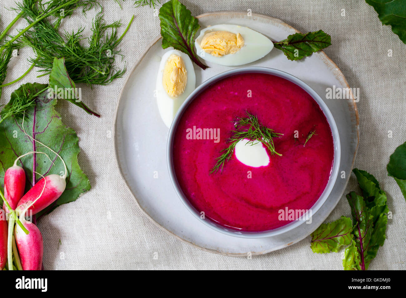 Traditional polish beetroot soup Stock Photo - Alamy