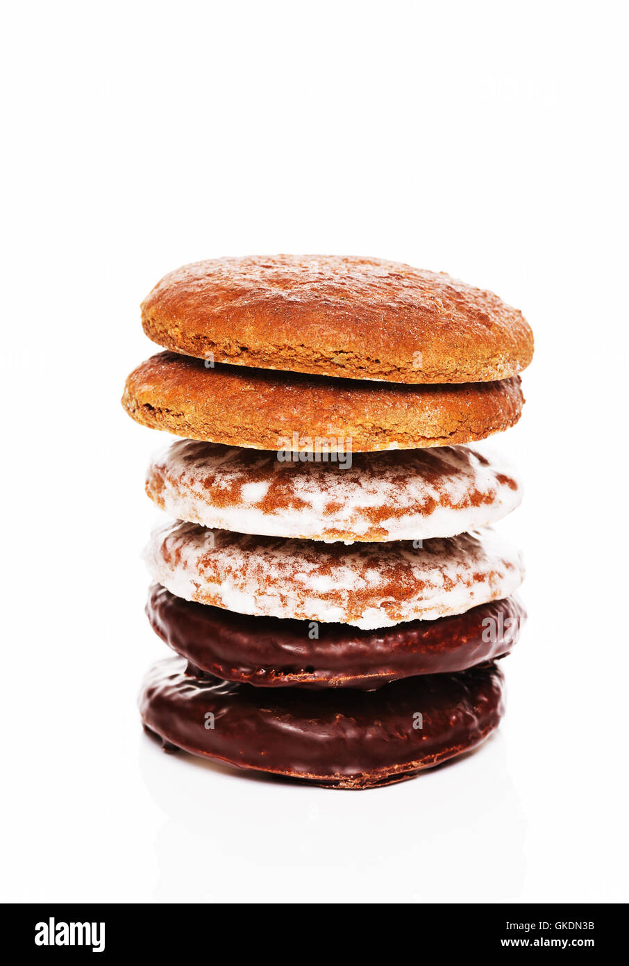 a stack of different gingerbread Stock Photo - Alamy