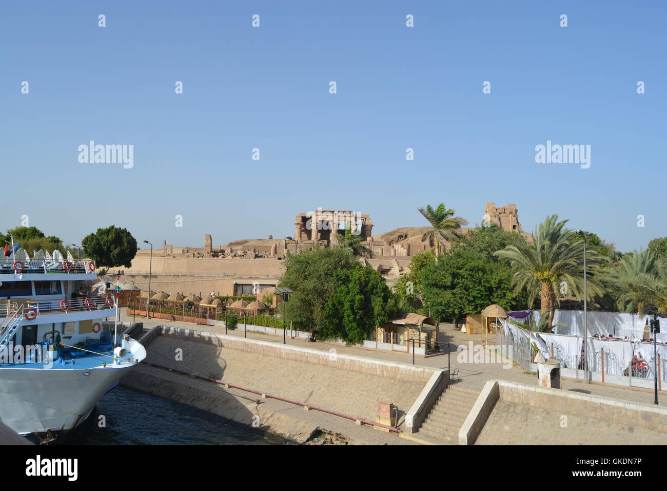 Temple of Kom Ombo and Crocodile Museum Stock Photo - Alamy