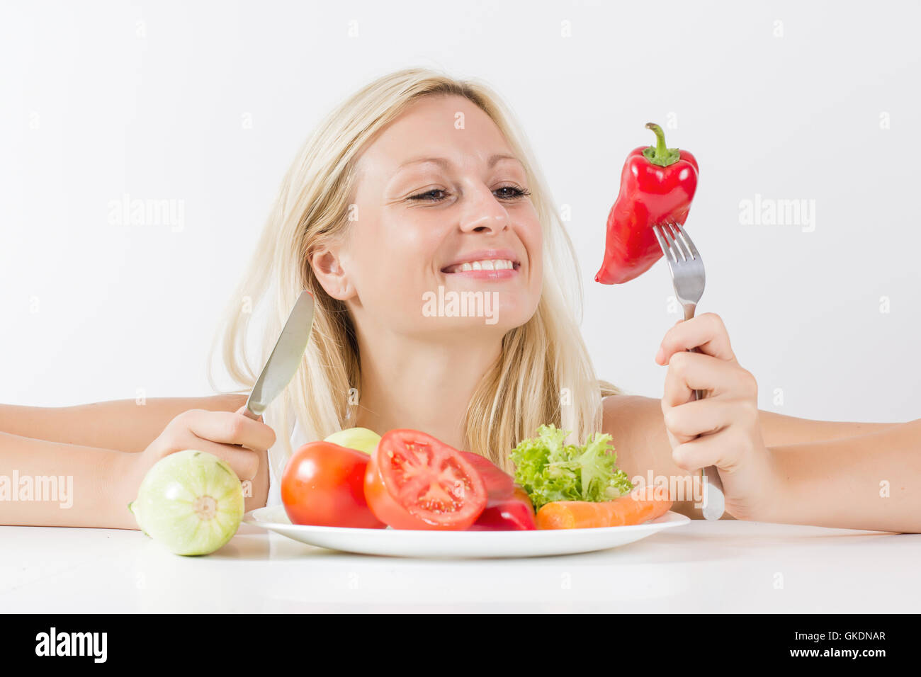 woman women vegetable Stock Photo - Alamy