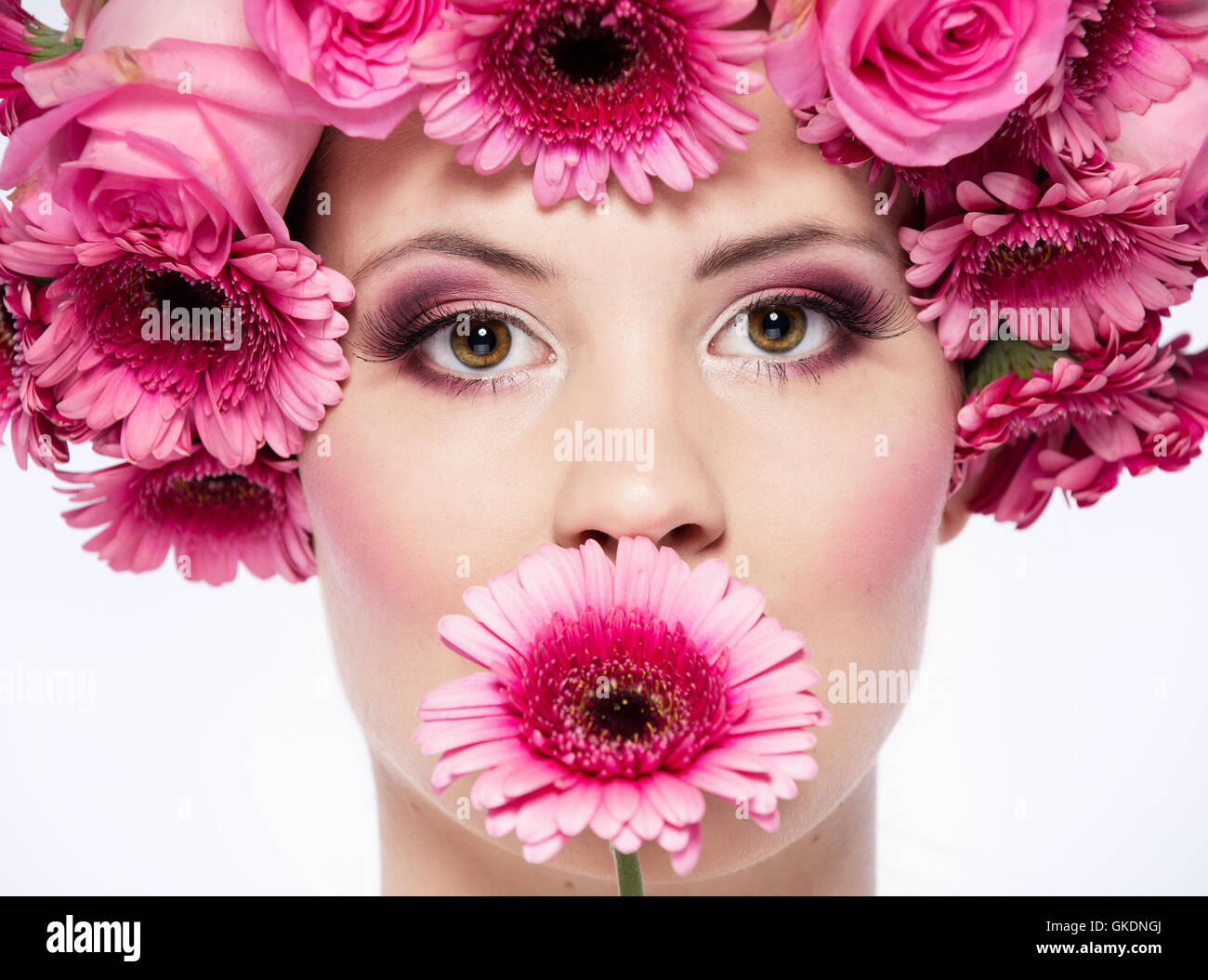 face of flowers Stock Photo - Alamy