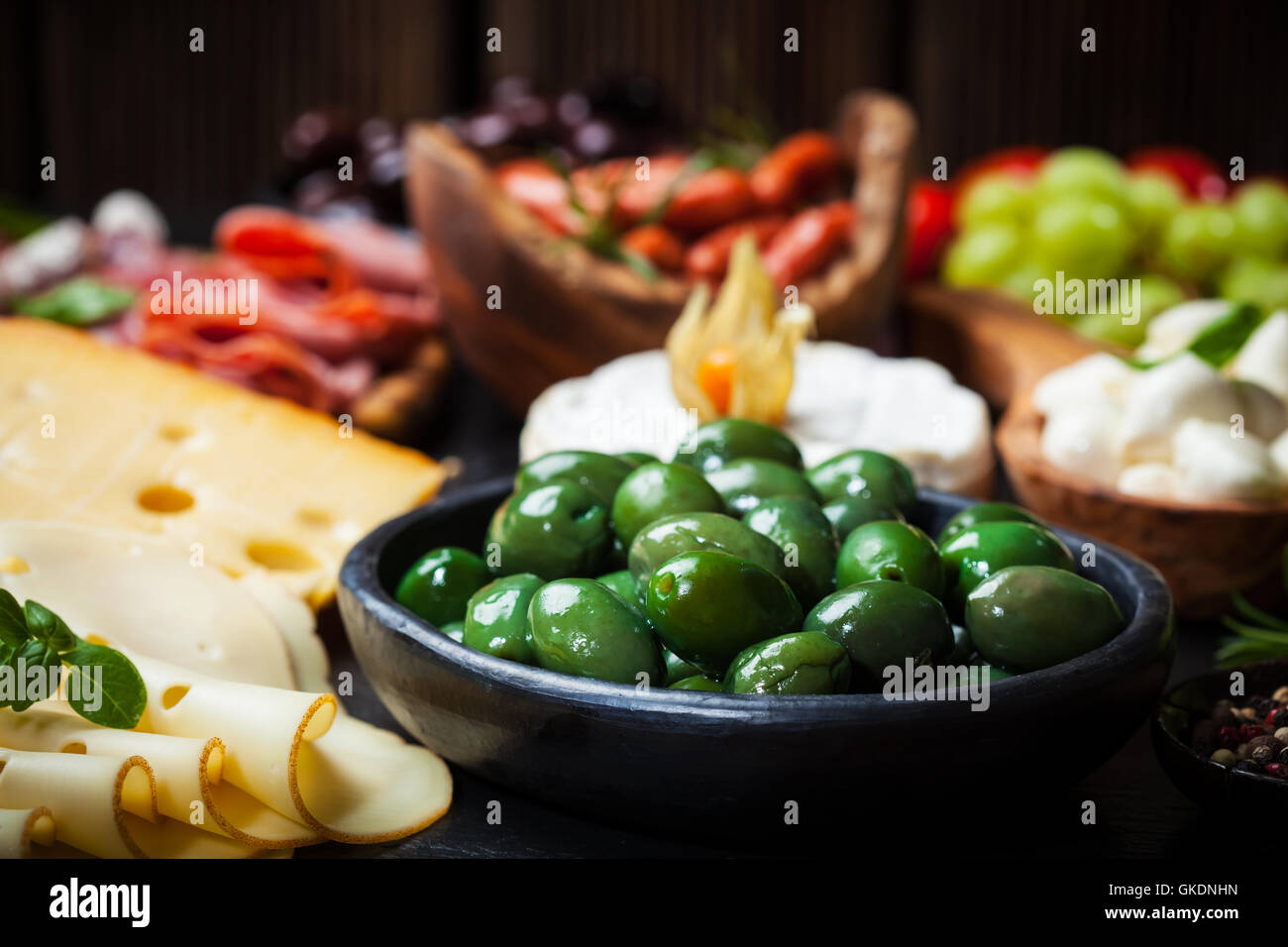 olive delicacy starter Stock Photo - Alamy