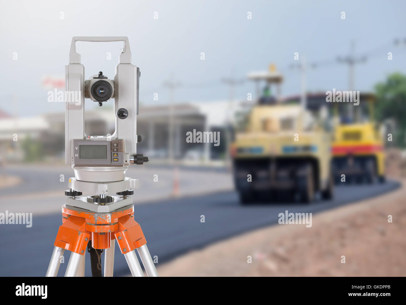 Land survey surveyor machine hi-res stock photography and images - Alamy