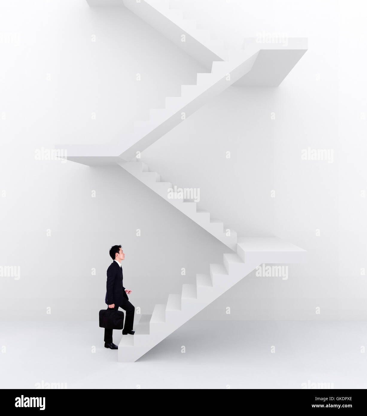 Business man stepping up on stairs Stock Photo - Alamy Business man stepping up on stairs Stock Photo - Alamy