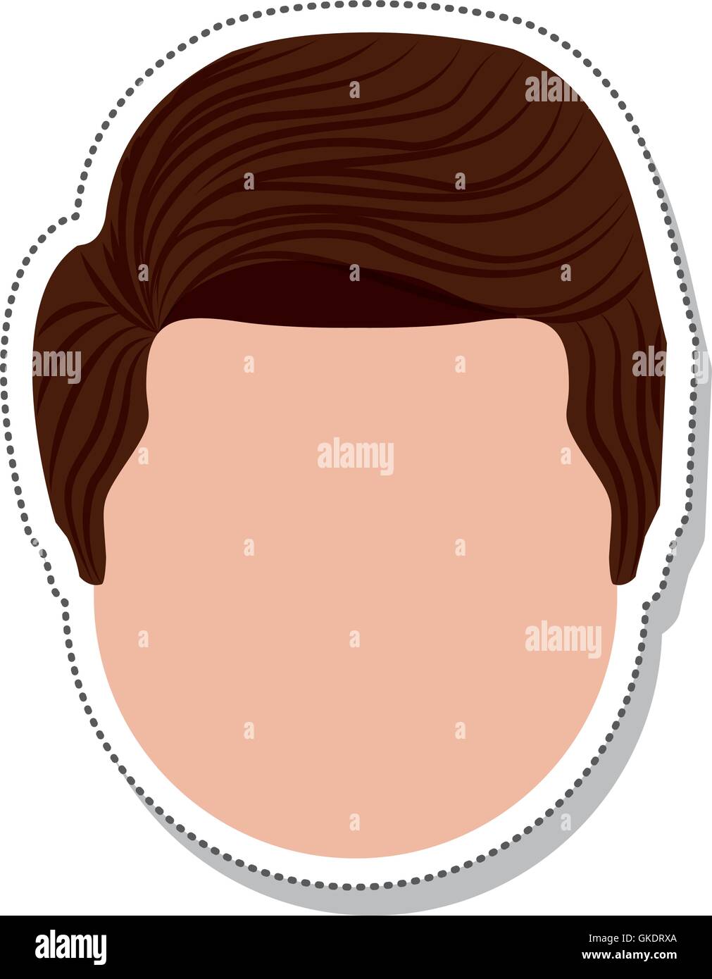head face man isolated icon Stock Vector Image & Art - Alamy