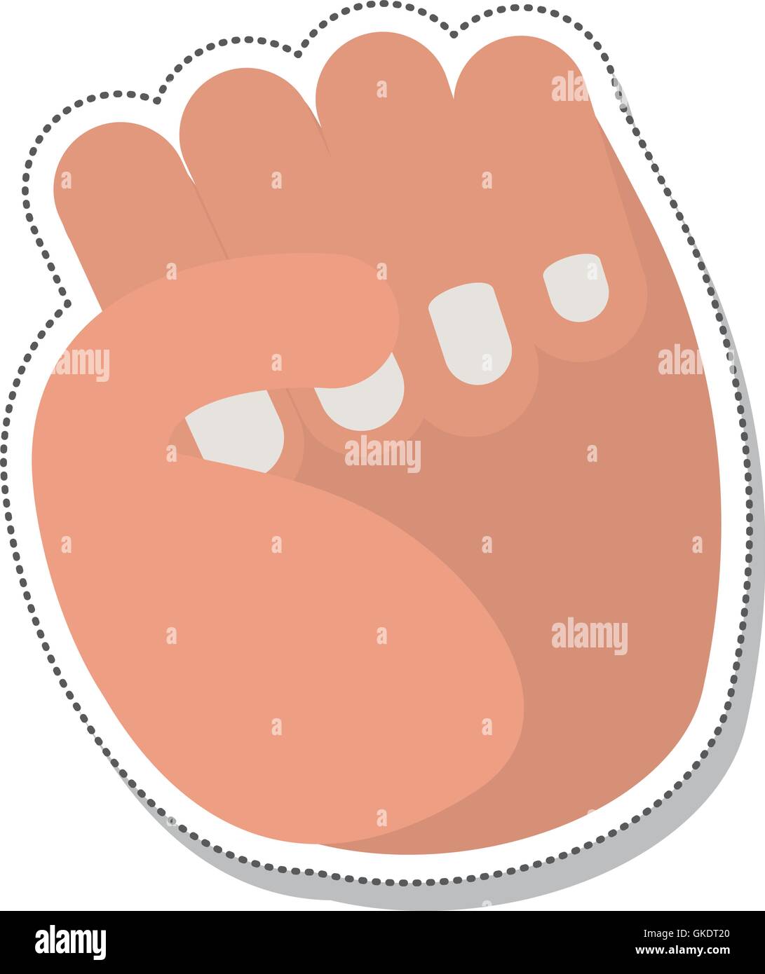 hand human protest isolated icon Stock Vector Image & Art - Alamy