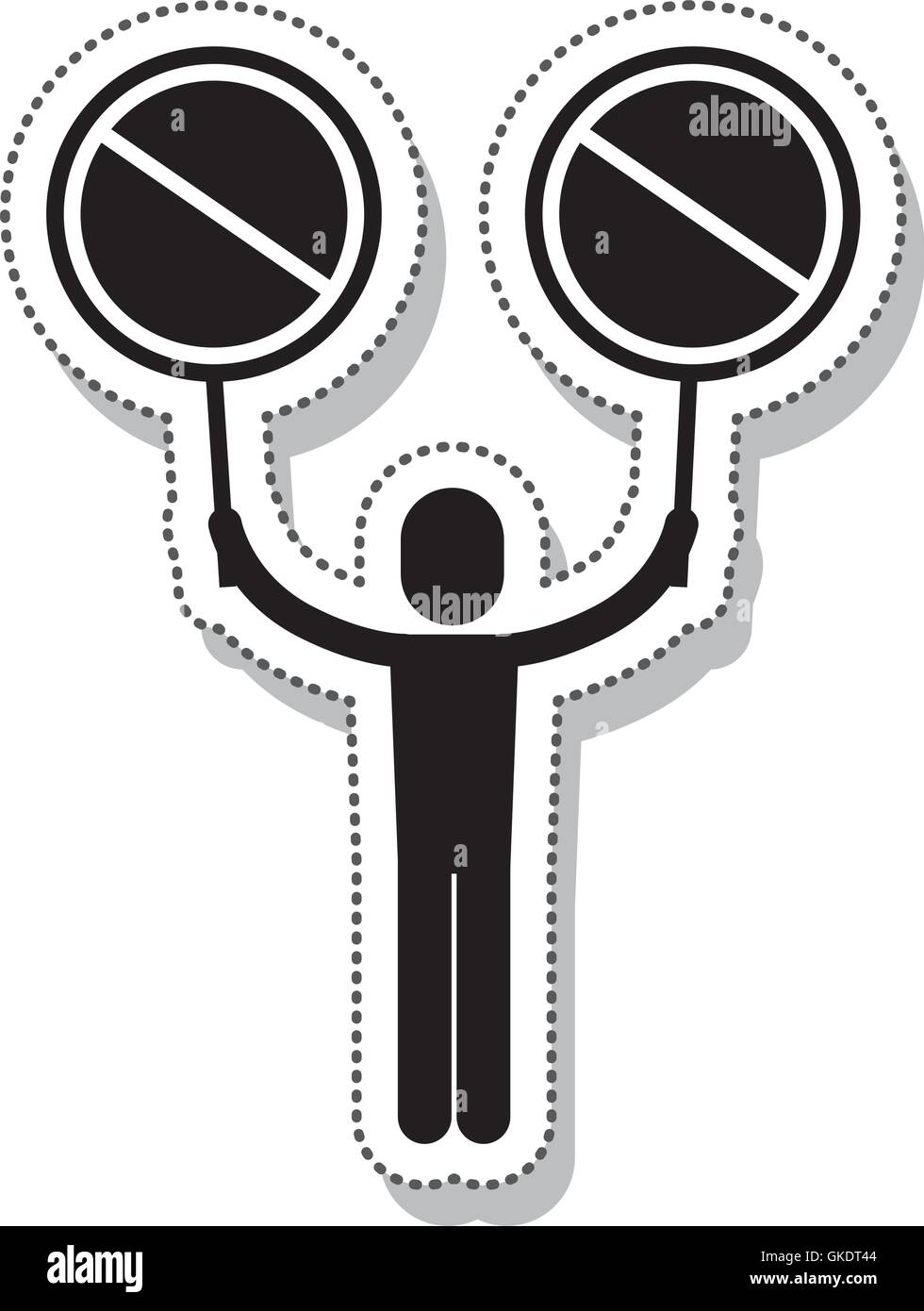 person avatar protest isolated icon Stock Vector Image & Art - Alamy