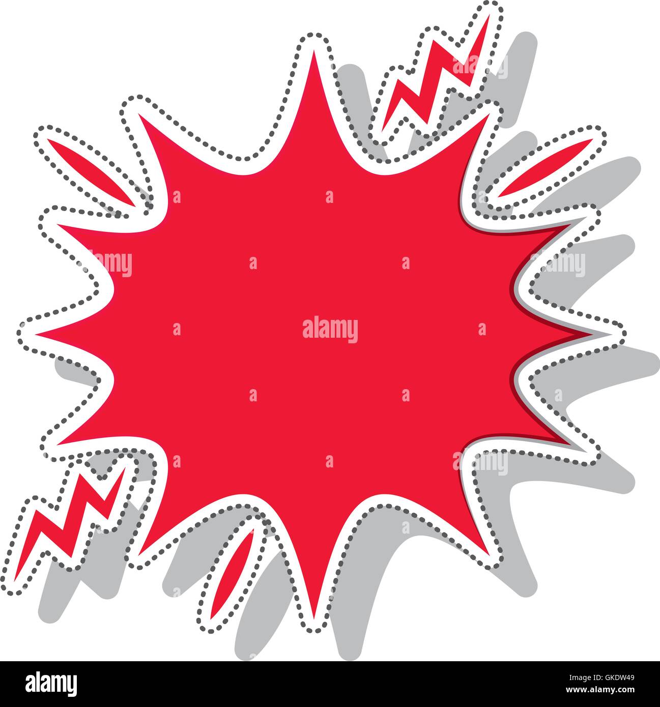 splash comic isolated icon Stock Vector Image & Art - Alamy