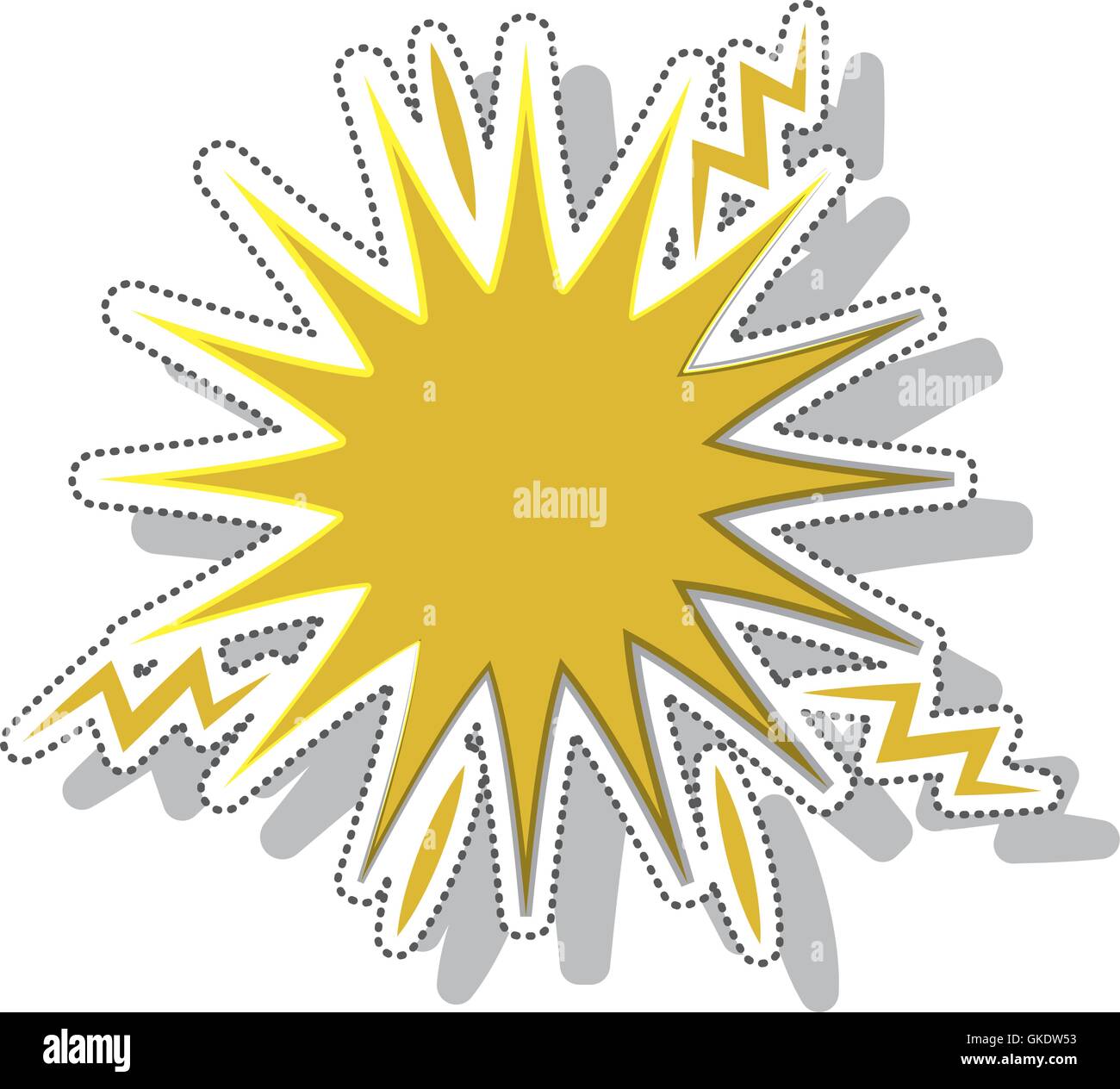 splash comic isolated icon Stock Vector Image & Art - Alamy