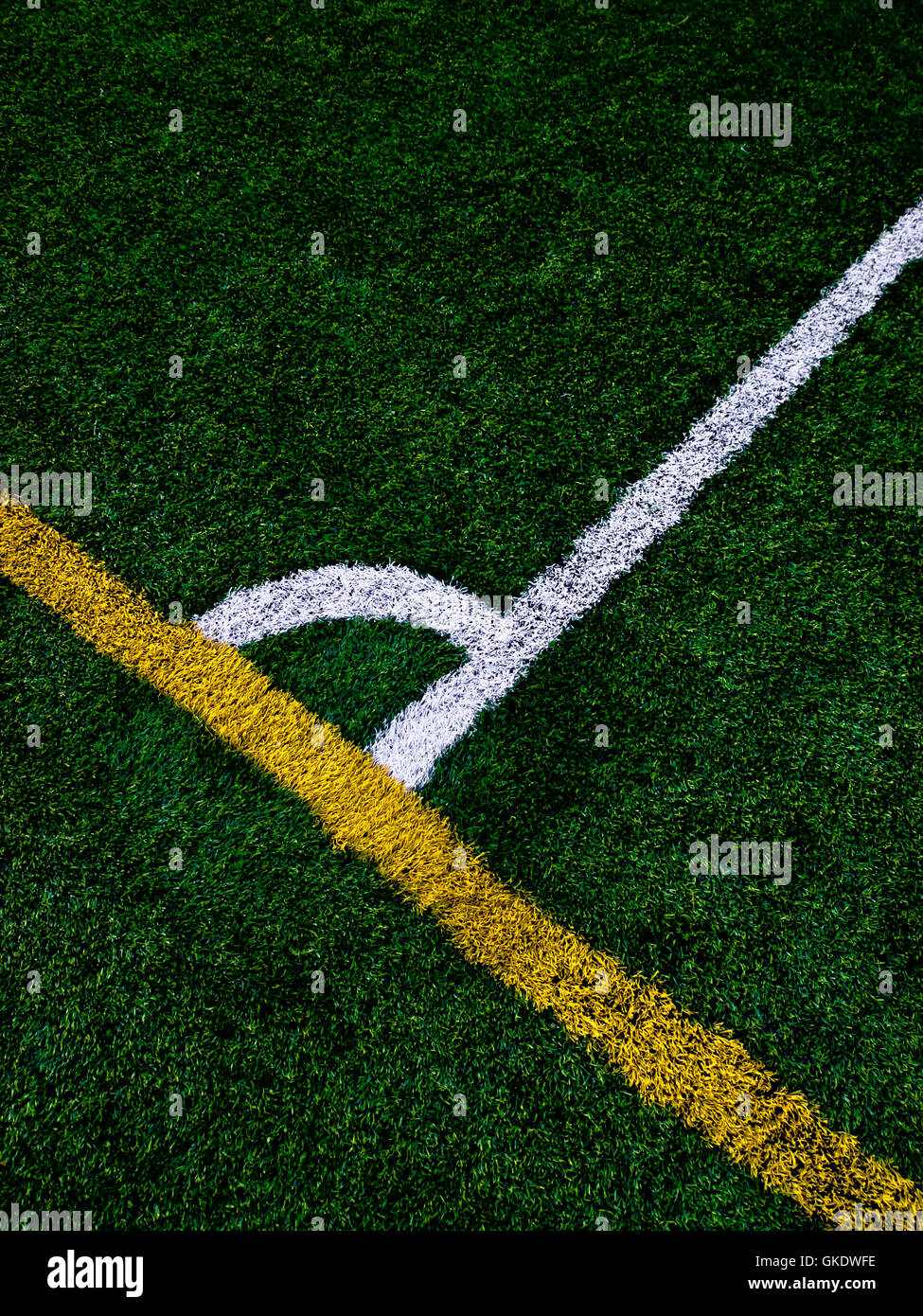 Line on astroturf Stock Photo - Alamy