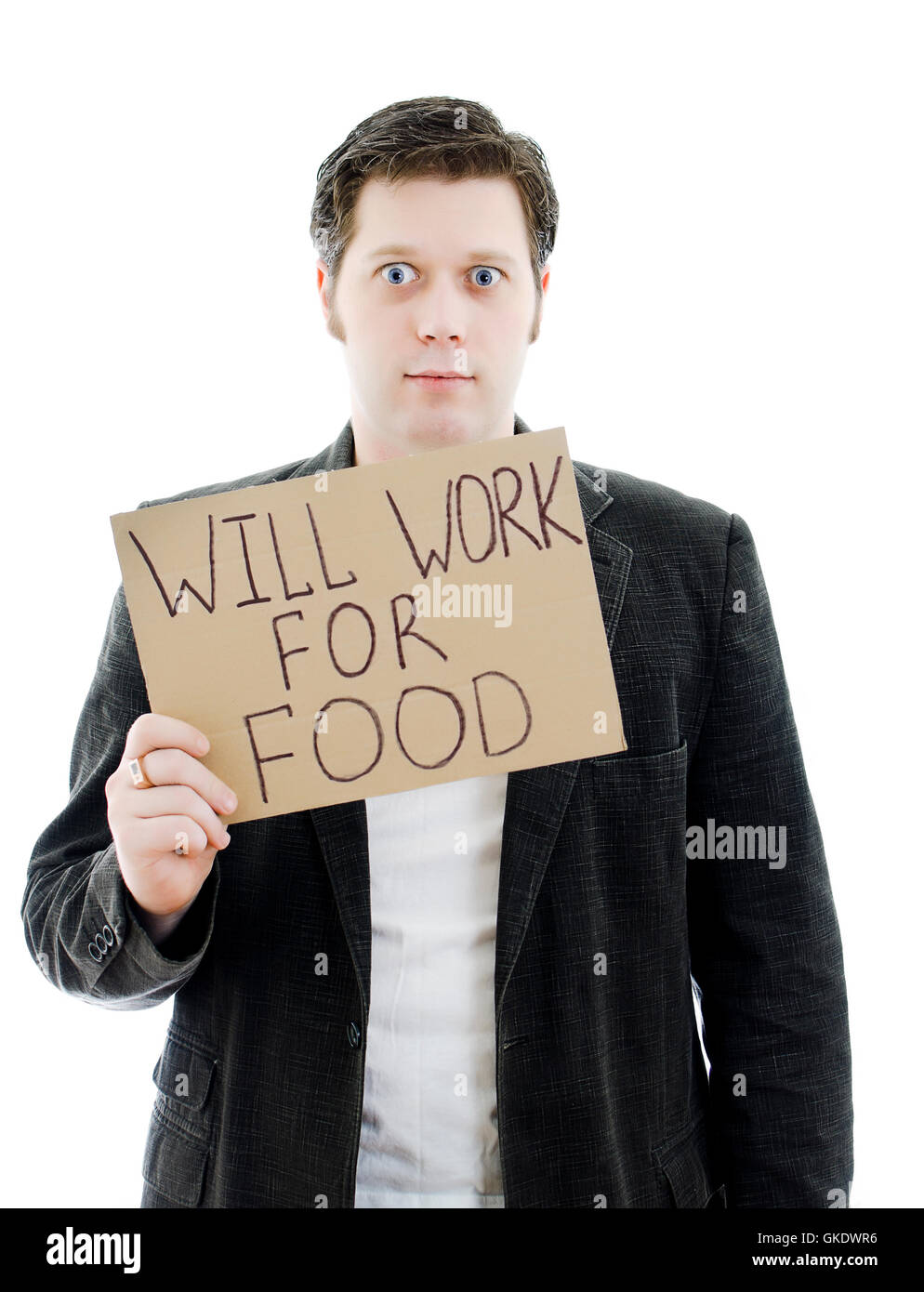 Will work for food sign hi-res stock photography and images - Alamy