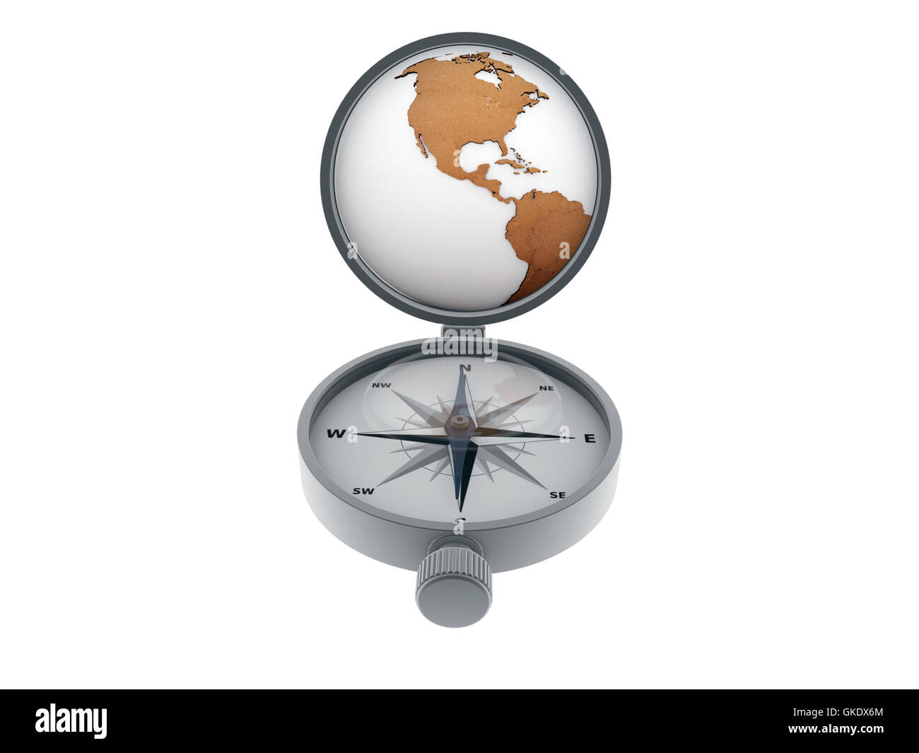 compass isolated on white background Stock Photo - Alamy