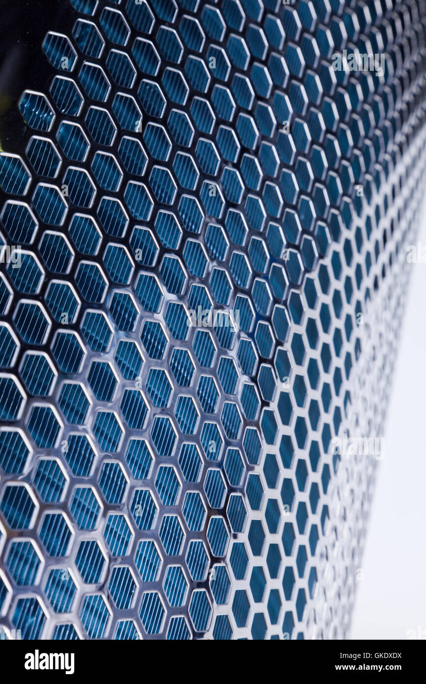 Blue Metal Mesh Stock Photo - Alamy