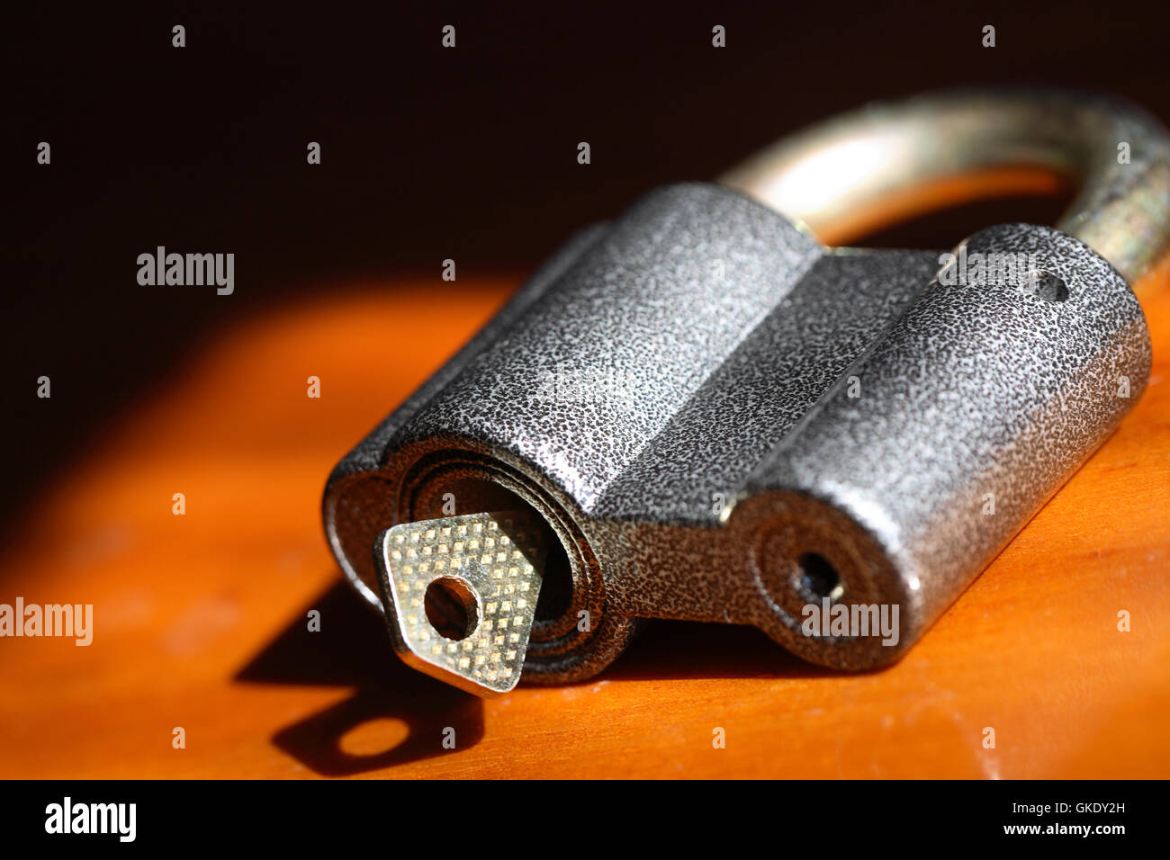 Padlock And Key Stock Photo - Alamy