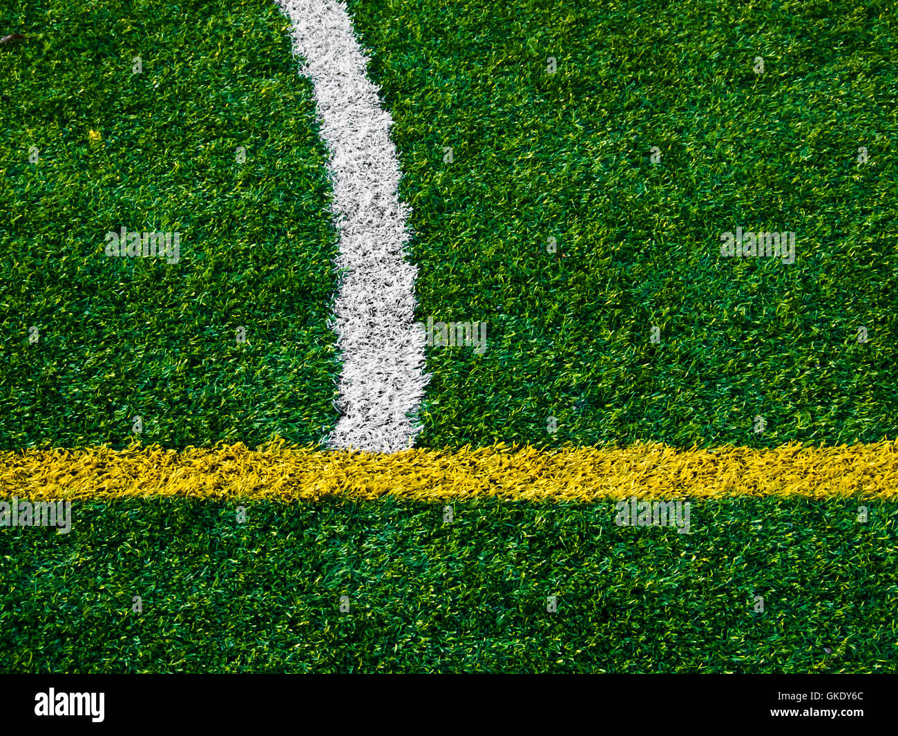 Line on astroturf Stock Photo - Alamy
