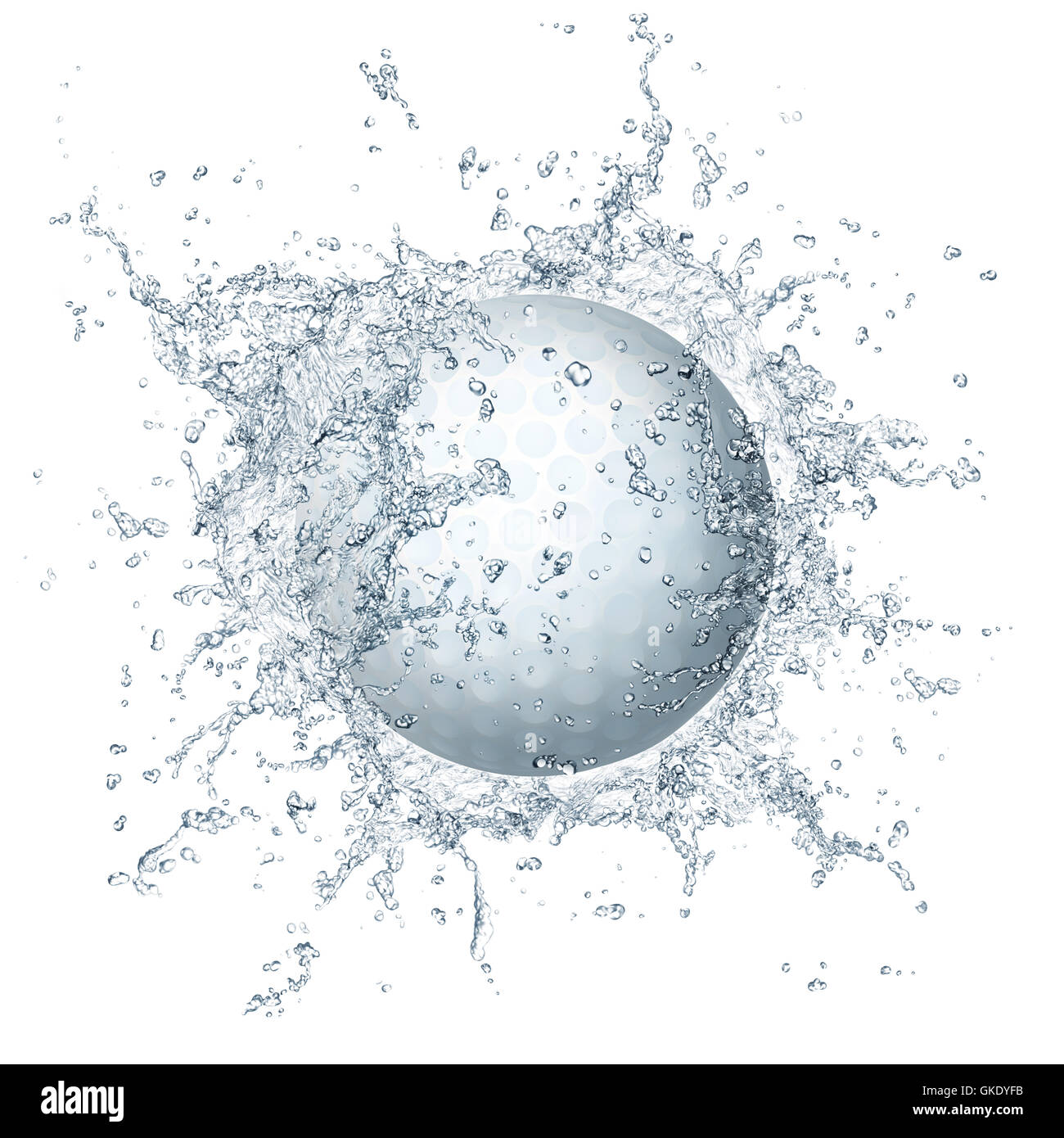 Close up white golf ball Cut Out Stock Images & Pictures - Alamy