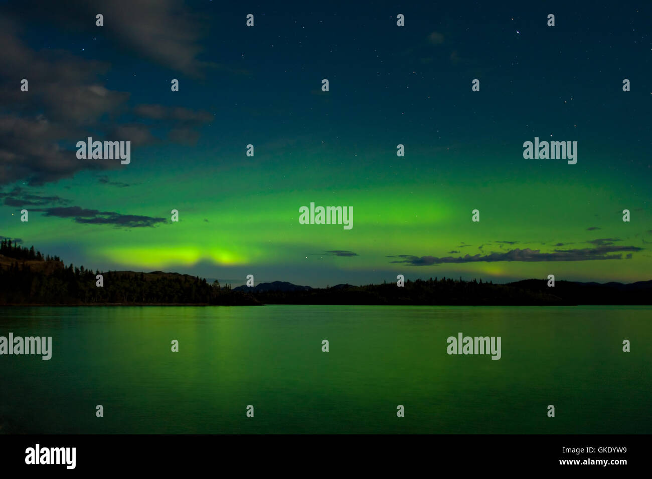 Aurora borealis (Northern lights) display Stock Photo - Alamy