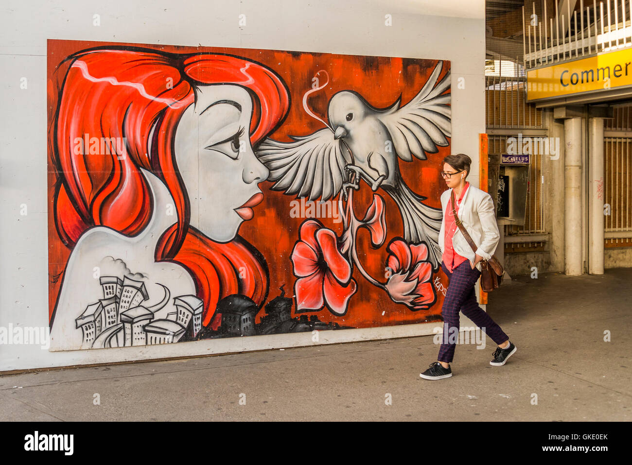 Broadway, Commercial Skytrain entrance, Commercial Drive Neighbourhood ...