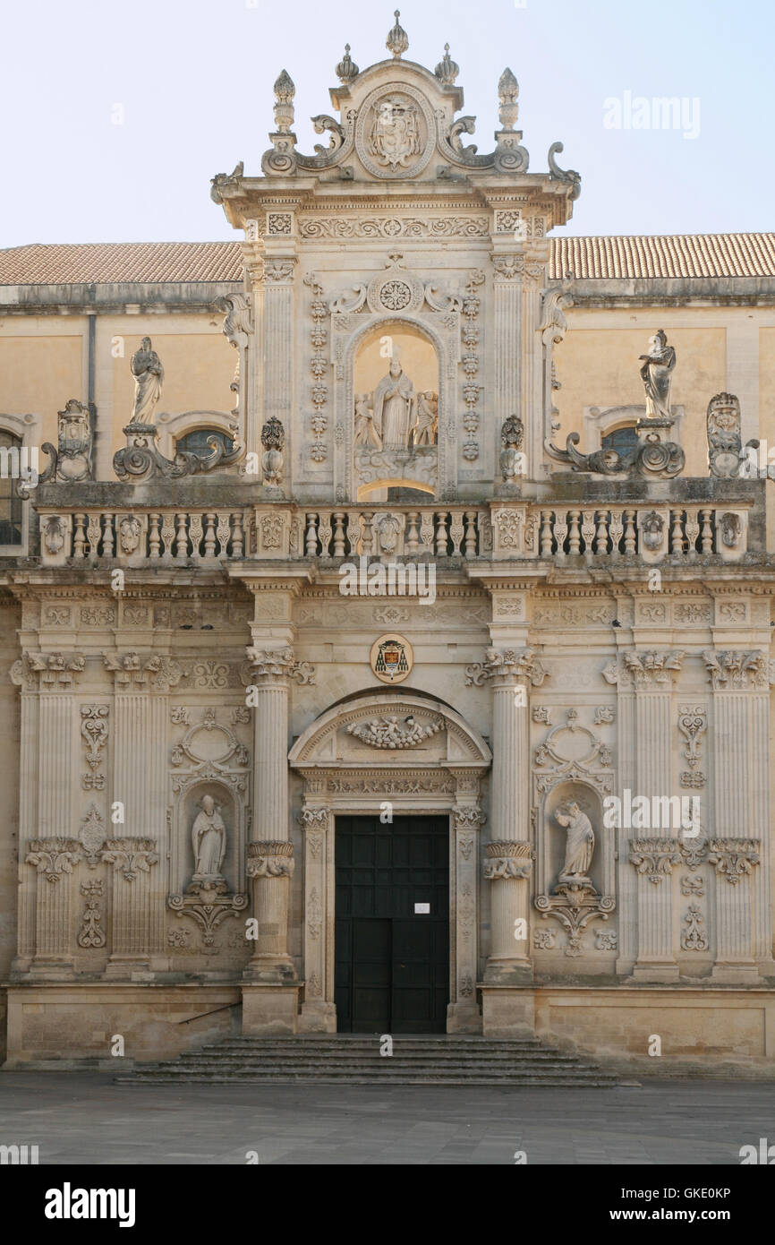 Baroque facade of the duomo, Lecce, Italy Stock Photo - Alamy