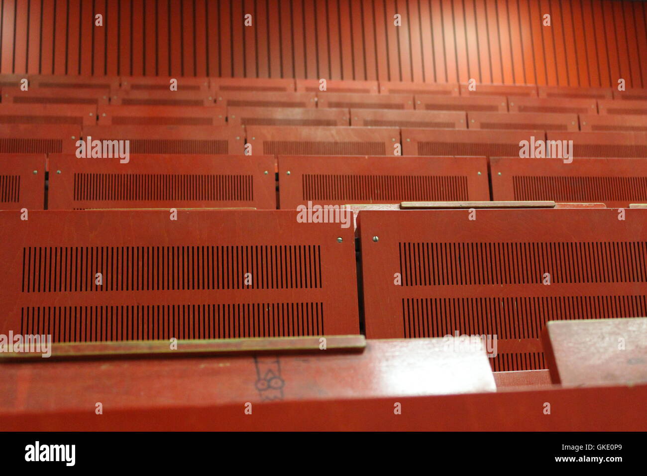red university lecture hall Stock Photo - Alamy