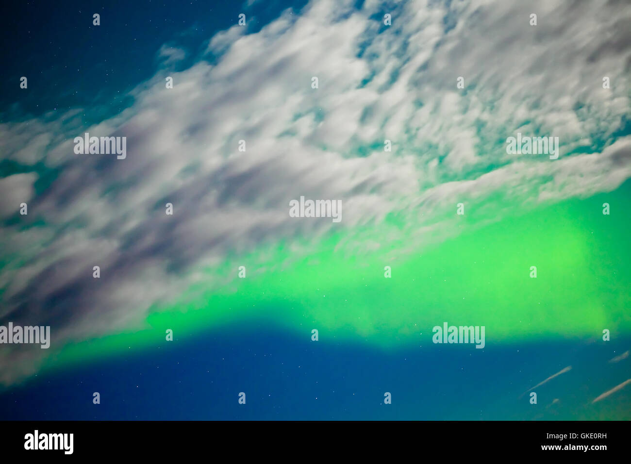 Aurora borealis (Northern lights) display Stock Photo - Alamy