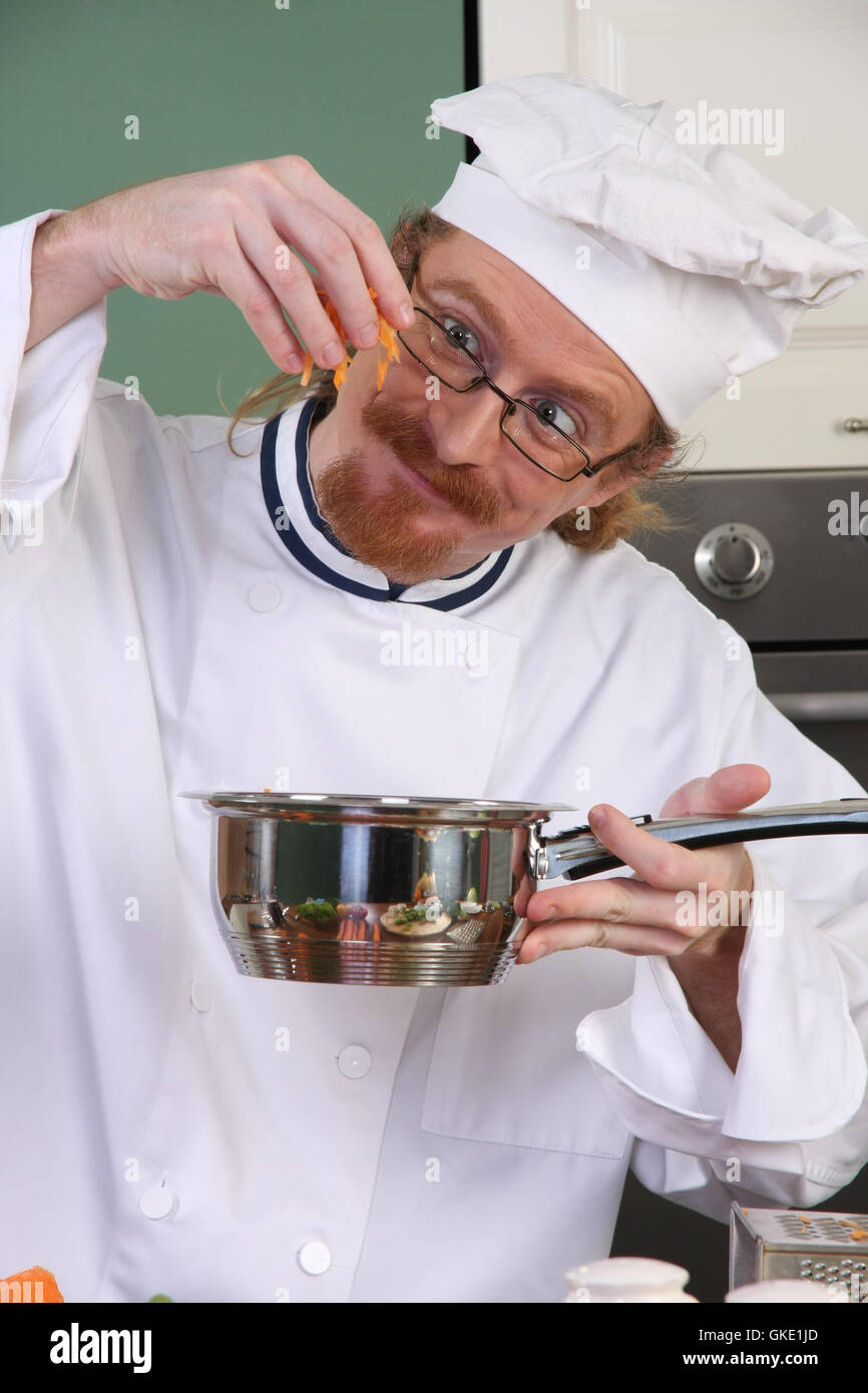 Funny young chef carrot hi-res stock photography and images - Alamy