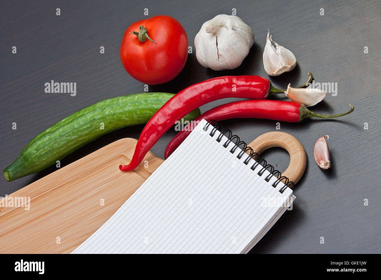 vegetables and cooking utensils Stock Photo - Alamy