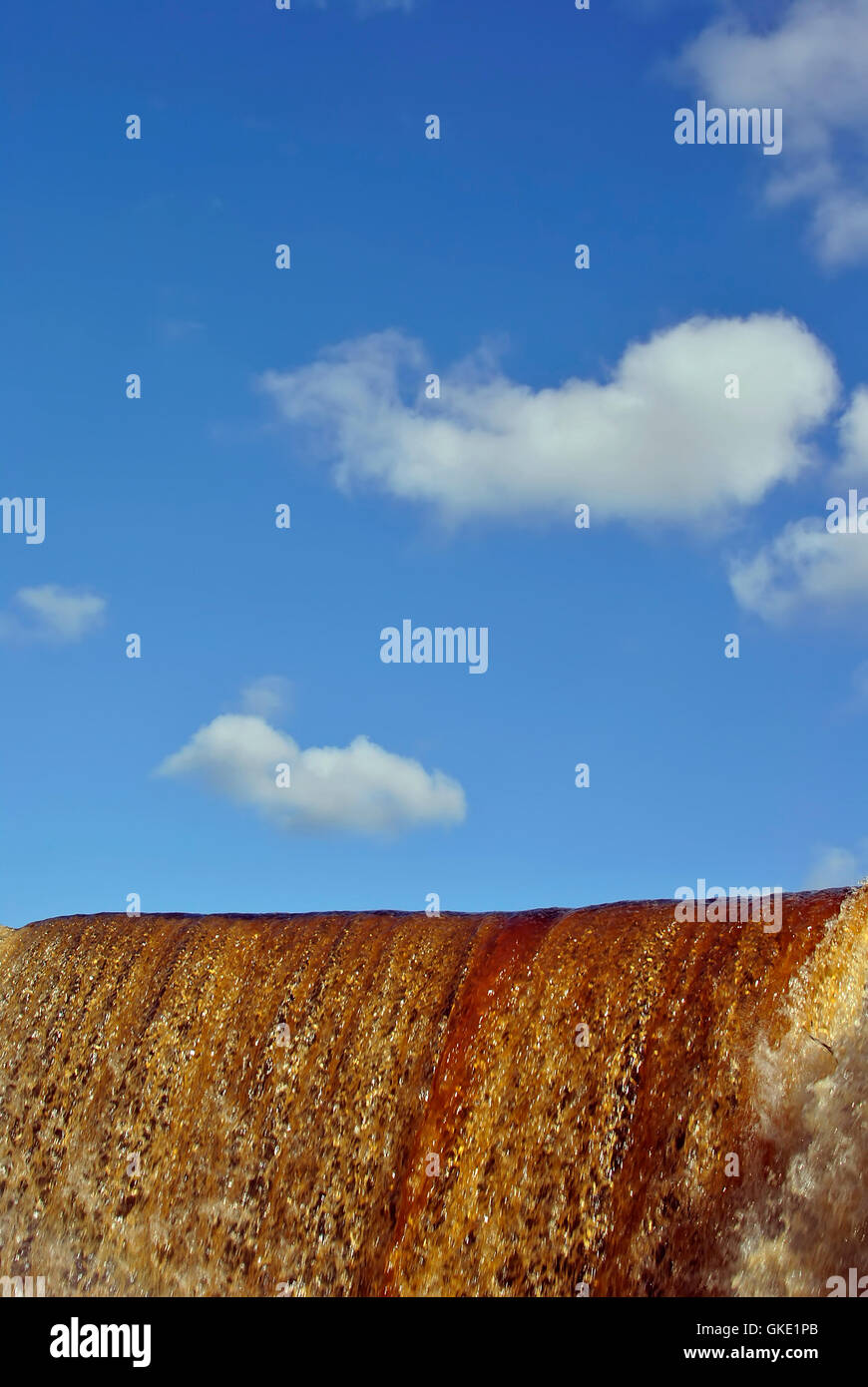 waterfall on skyline Stock Photo - Alamy